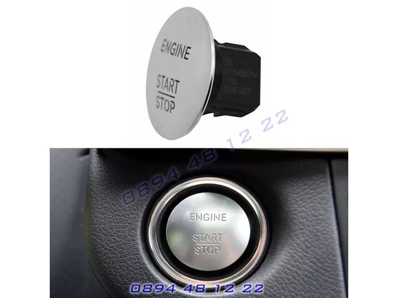 Бутони копчета Start Stop Mercedes мерцедес старт стоп копче бутон гр ...