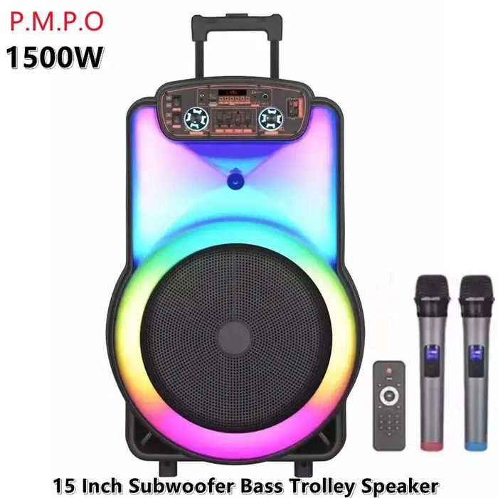 Тонколона НОВ модел NDR-Y15 за Караоке 15” микрофони USB гр. Плевен Сторгозия • OLX.bg