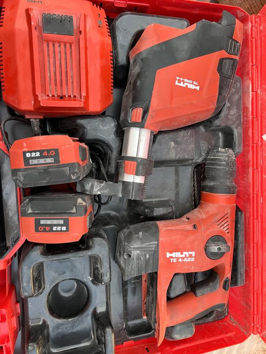 2021 Hilti Te 4 A-22 drs Хилти акумулаторен перфоратор с прахосмукачка ...