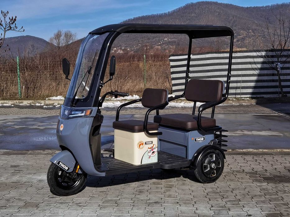 Triciclu electric Thor Challenger 1000W 60V20Ah cu 2 locuri Agramix Urlati • OLX.ro