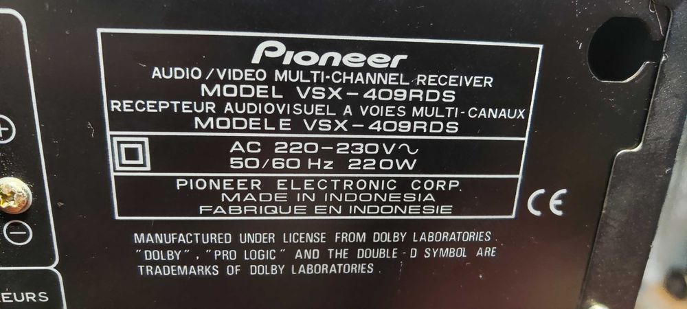 Amplificator Audio DEFECT Pioneer VSX-409 RDS Statie Audio Amplituner Bucuresti Sectorul 4 • OLX.ro