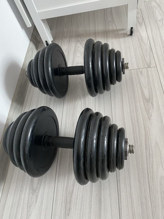 Gantere reglabile set 30 kg Barlad • OLX.ro