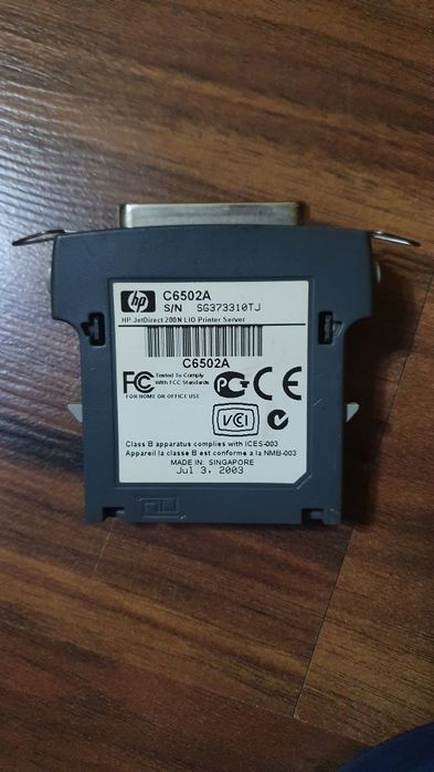 Adaptor HP JetDirect paralel printer server C6502A IEEE 1284-B ...