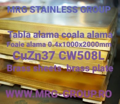 Tabla alama 0.4mm grosime coala alama foaie alama brass sheets CW508L ...