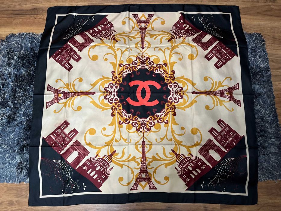 Esarfa/sal/batic/accesoriu de geanta Chanel 100% matase Bucuresti ...