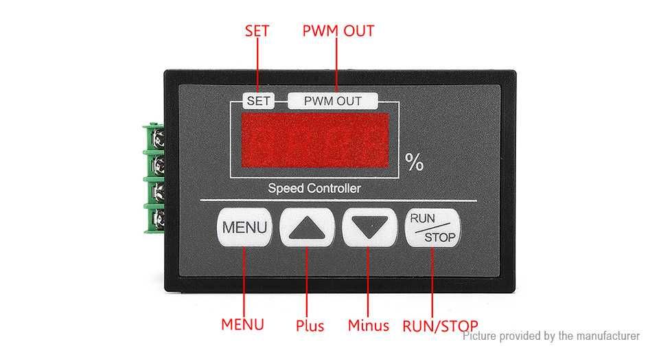 PWM 30A Variator turatie, pentru motor DC 6-12-24-48V. Nou ambalat ...