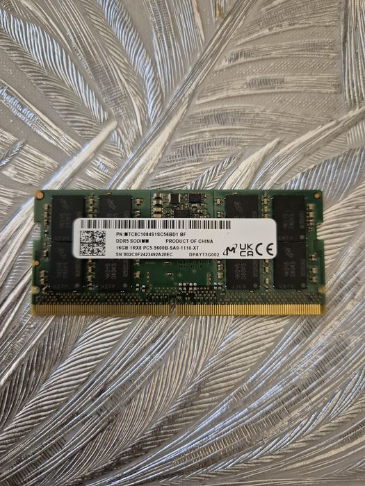 Modul memorie DDR5 16GB 5600MHz SODIMM (laptop) Vand 1 mo Bucuresti ...