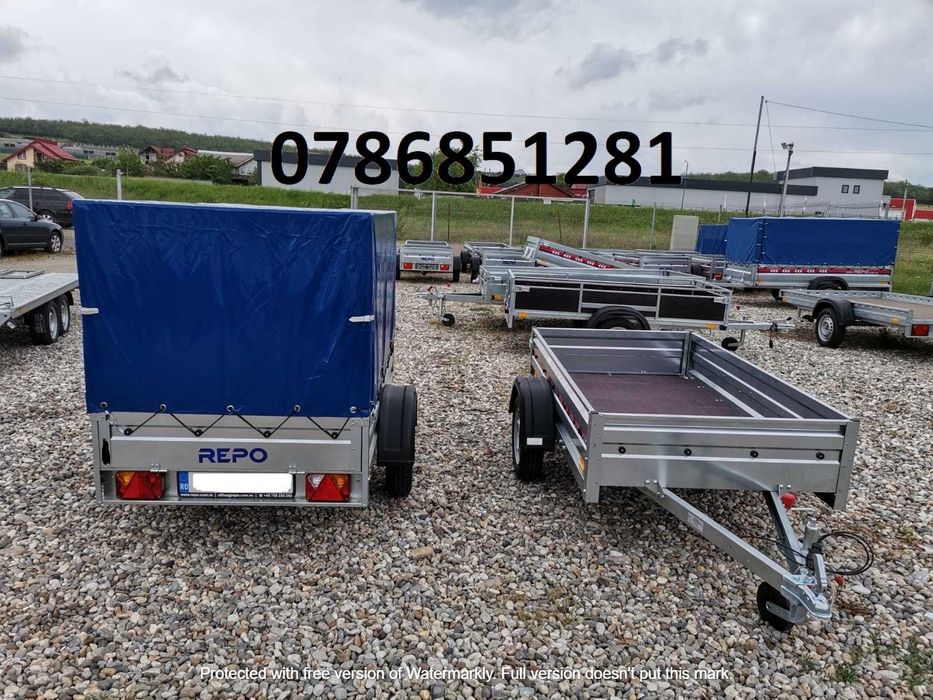 Remorca Auto Dublu Ax 750 Kg Mono Ax Cu Prelata Apicola Novaci • OLX.ro