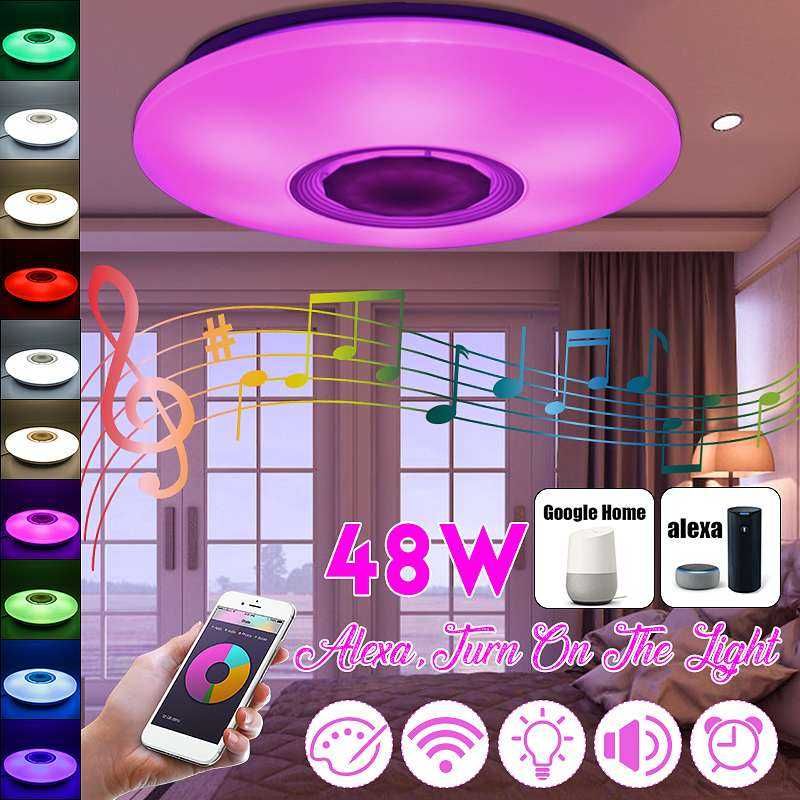 3D LED плафон 48W с WI-FI, музика, гласови команди 50см гр. София ...