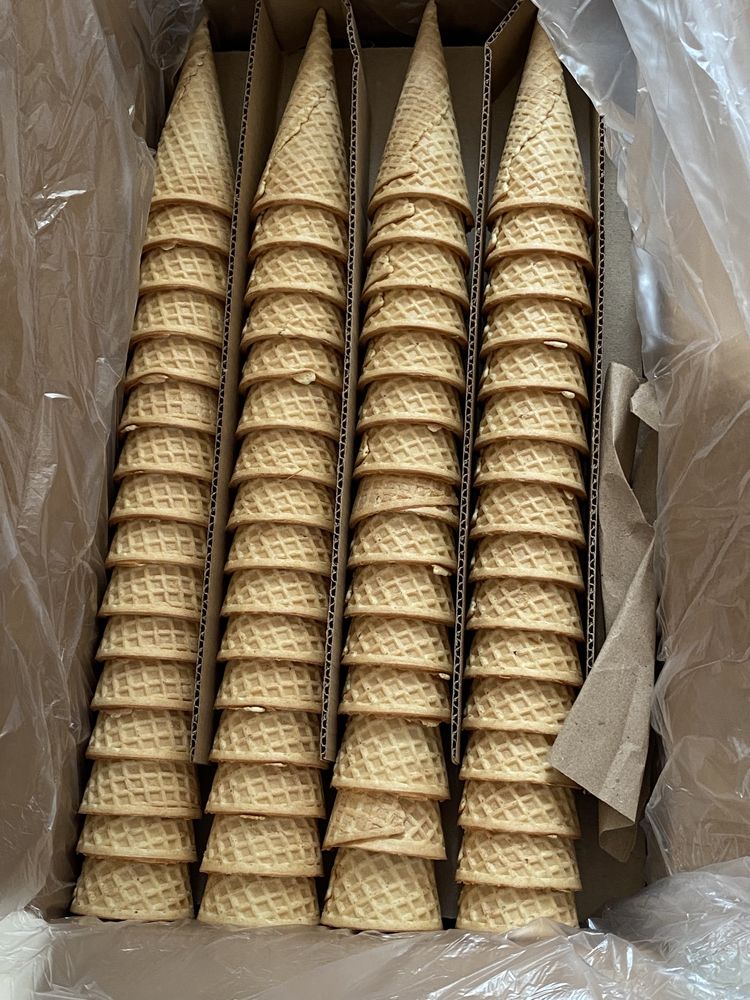 Лучшие вафельные рожки для мороженого 6 000 тг Продукты питания