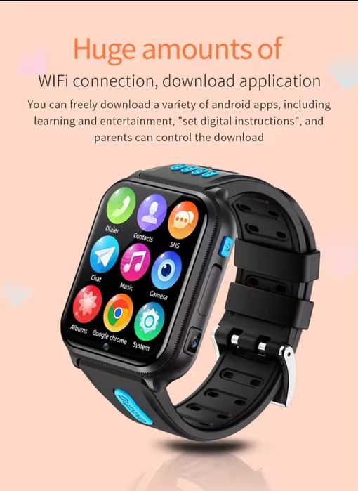 Ceas smartwatch android 9.0 , 2Gb RAM , 16 GB rom , 4G sim , Google P ...