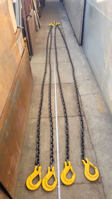 Lanturi ridicare macara pod rulant 20 tone lant carlig inel 4 brate ...