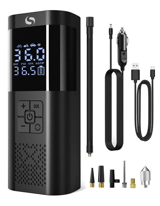 Vand compresor portabil pentru masina, bicicleta, minge Radauti • OLX.ro