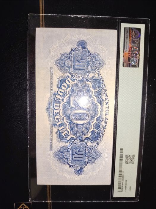 Bancnota Romania 20 lei 1944 CAR Timisoara • OLX.ro
