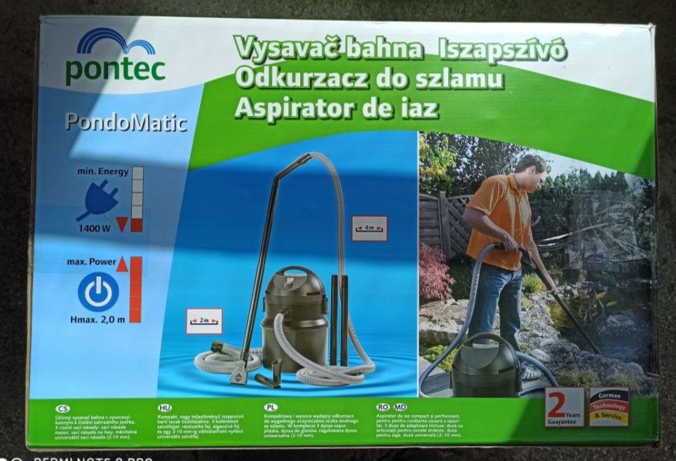 Pontec Pondomatic aspirator iaz, 1400 W. (NOU) Cluj-Napoca • OLX.ro