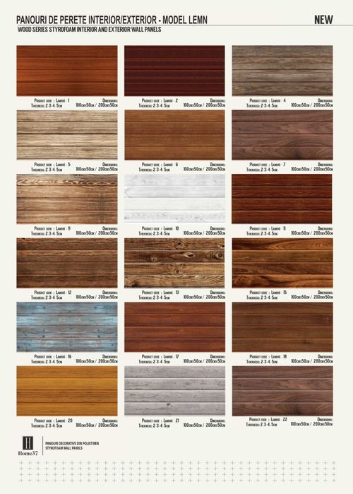 Polistiren decorativ aspect piatra lemn lambriu textura 3D termosistem ...