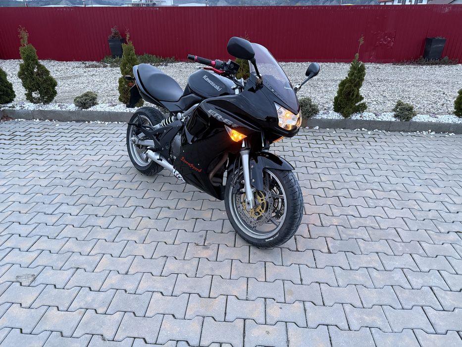 KAWASAKI ER-6f ABS TOBA+MANETE SPORT anvelope noi km reali impecabila Turda • OLX.ro