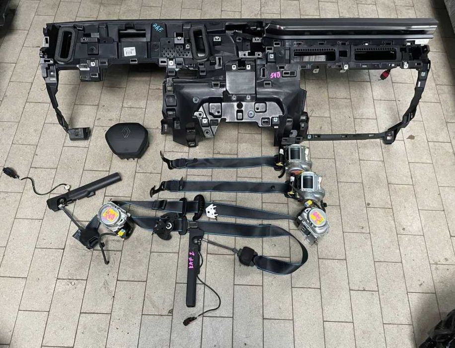 Renault Rafale - plansa de bord - kit airbag volan pasager - centuri ...