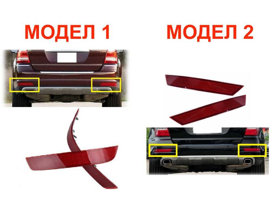 Рефлектор за задна броня за Mercedes / Мерцедес гр. Хасково Център • OLX.bg