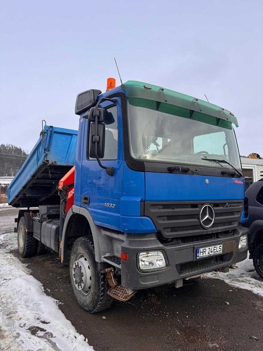 Mercedes-Benz Actros Basculabil 4x4 Meiler Kipper Macara Palfinger ...