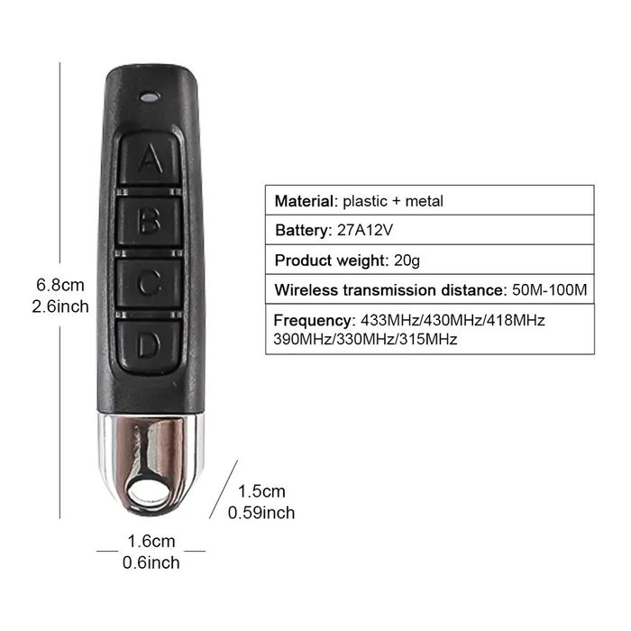 Telecomanda Programabila Garaj Bariera Porți acces 315-433Mhz Bucuresti ...
