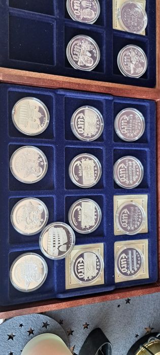 Monede argint pur 999 valoare 10 Euro 1997 Calimanesti • OLX.ro