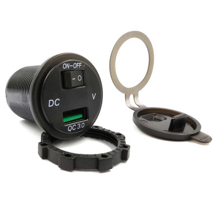 Priza auto cu 1 USB 12/24V rotunda Timisoara • OLX.ro