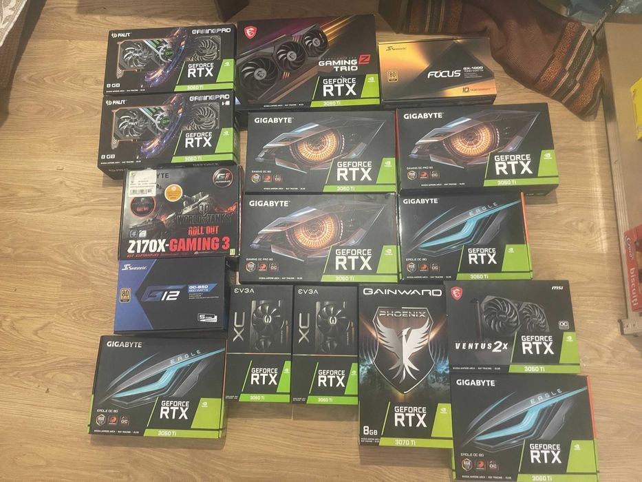 Видео карти rtx 3060 TI , 3070 TI , 2060 , RX 6600 , GTX 1660 super гр ...