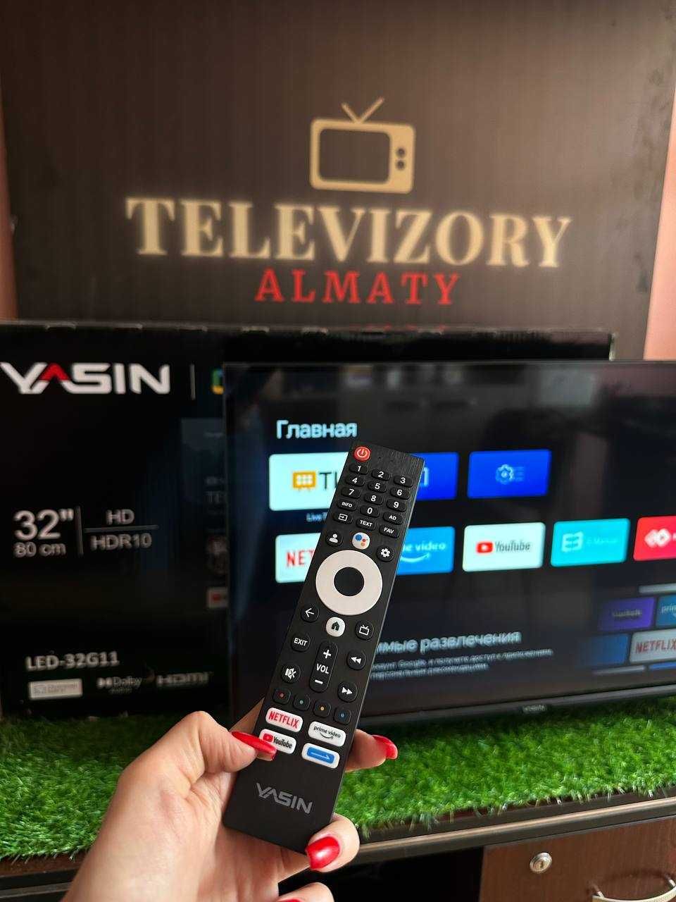 Смарт ТВ Yasin 32 диагональ G11 81 см Google TV голосовое управление ...
