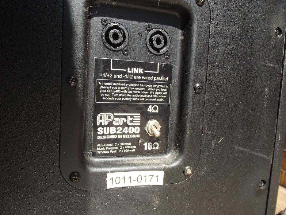 Subwoofer Apart 2400,Tannoy I7,Jbl T24 8inch ext noi, Allen mixere ...