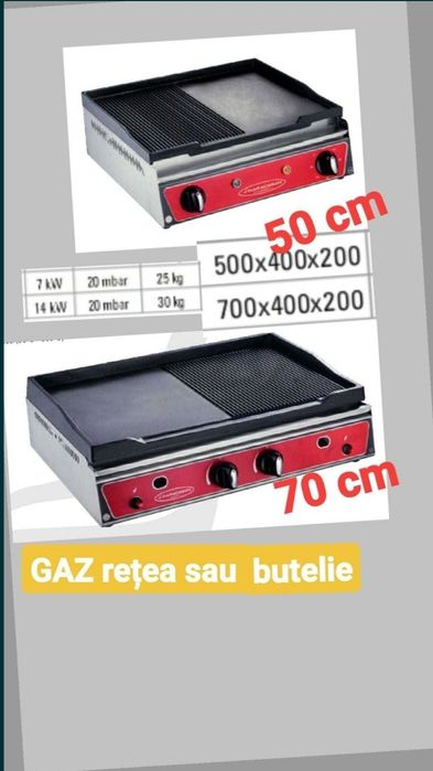 Gratar Gaz 70cm- 80cm profesional / Gratar 50cm Gaz / Grill Gaz 80cm / Bucuresti Sectorul 5 • OLX.ro