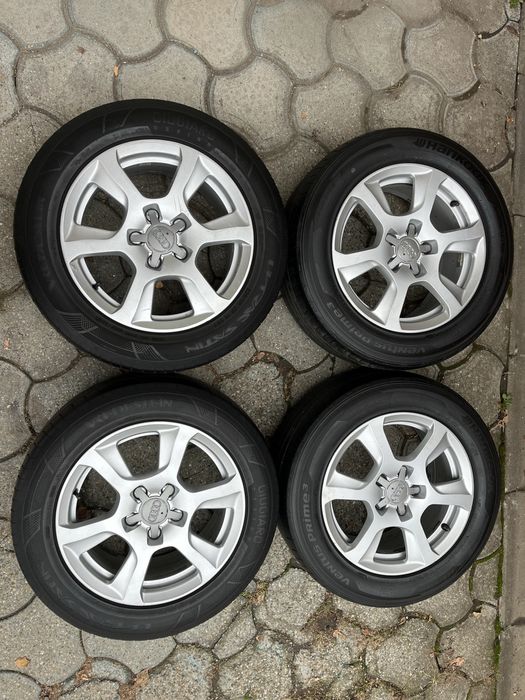 Jante aliaj 5x112mm, anvelope vara 225/55 R16 Audi A4 B8, B9, A6 C6 Targu-Mures • OLX.ro