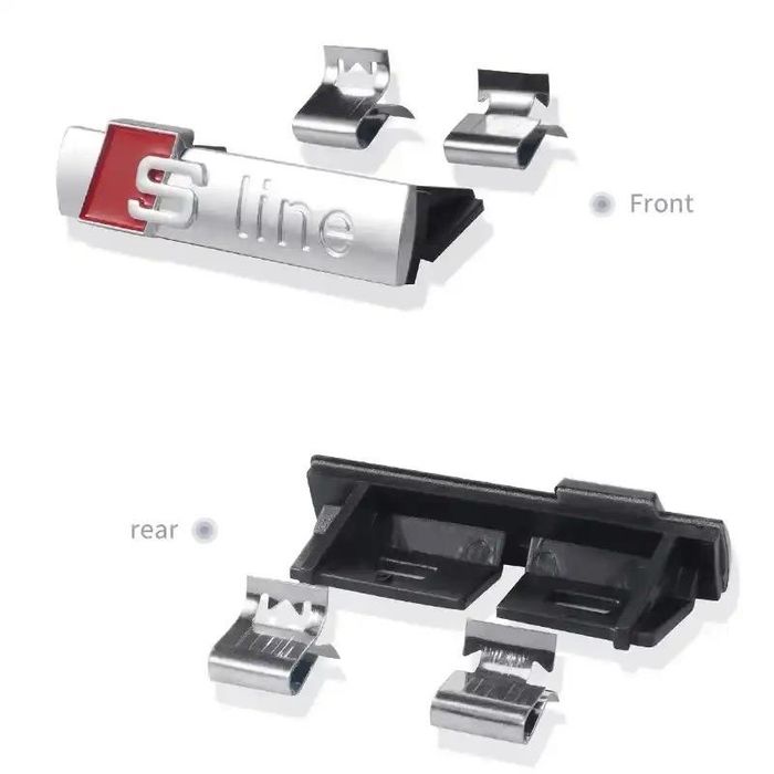 Emblema grila / fata Sline Embleme Audi Stema Sigla Sticker Ornament ...