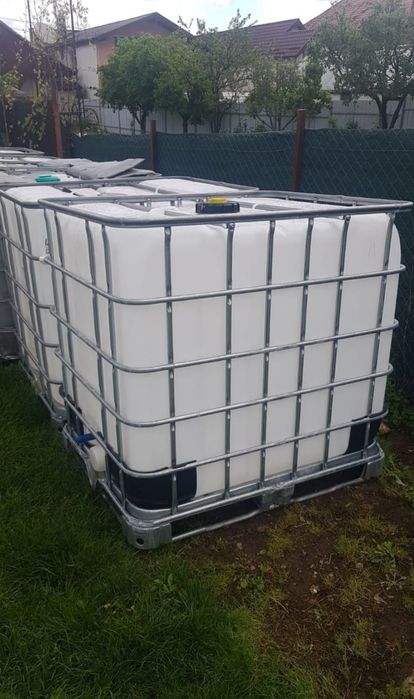 Rezervor butoi recipient cub bazin plastic ibc 600 1000l fosa septică ...