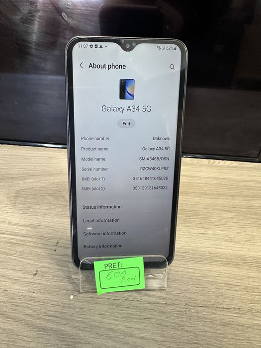 Samsung A34 5G stare excelenta -499 ron Craiova • OLX.ro