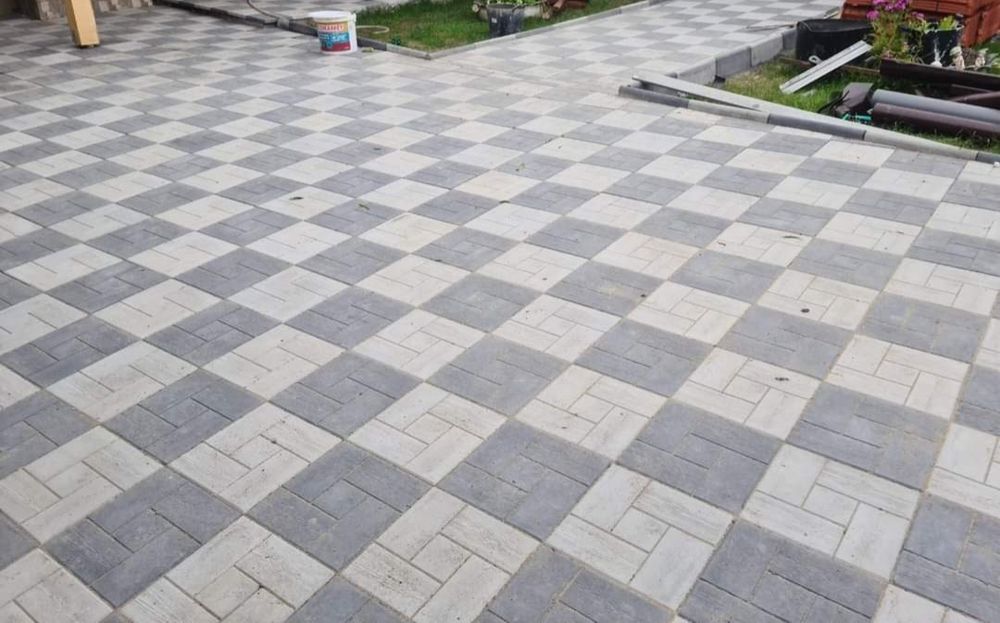 Pavaje pentru gradina model Combi simplu Pavele Montaj Borduri Dale ...