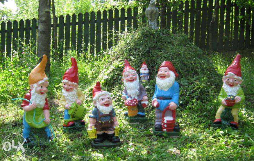 Pitici de gradina si Alba ca Zapada din beton (50cm.) Bucuresti ...