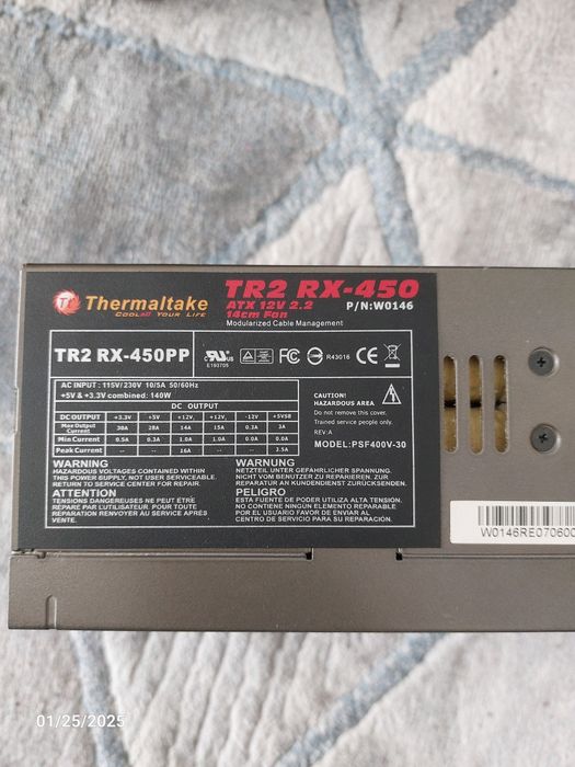 Sursa pc semi-modulara Thermaltake TR2 RX-450W Alba Iulia • OLX.ro