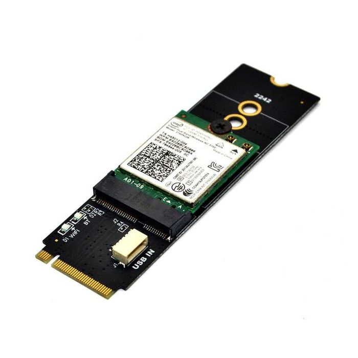Adaptor M.2 KEY-M la KEY A-E/E pentru M.2 NGFF PCIE 2230 2242 Sibiu ...