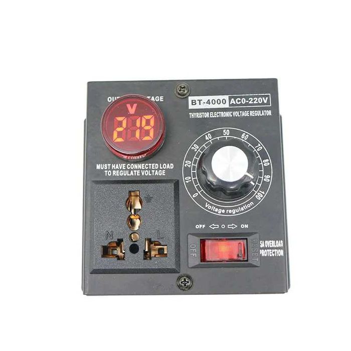PRIZA cu VARIATOR de TENSIUNE turatie electrica regulator putere 4000W ...