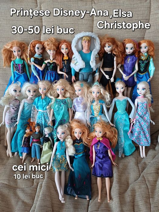 Prințese Disney(Jasmine,Aurora,Ariel,Belle) Craiova • OLX.ro