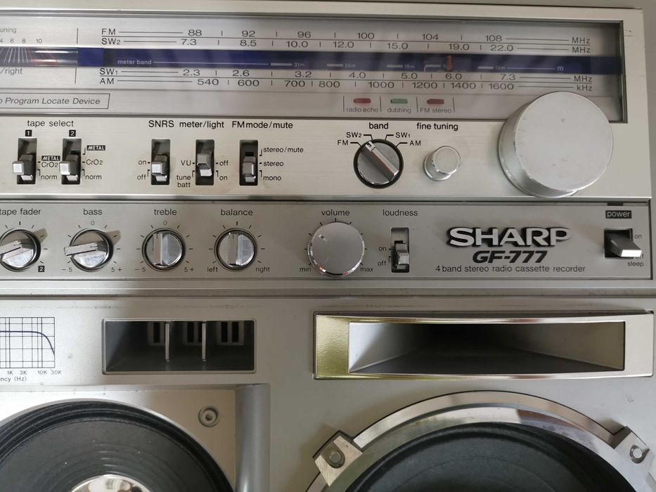 Radio Casetofon SHARP GF-777 Z BOOMBOX GHETTOBLASTER -Impecabil!!! Ploiesti • OLX.ro