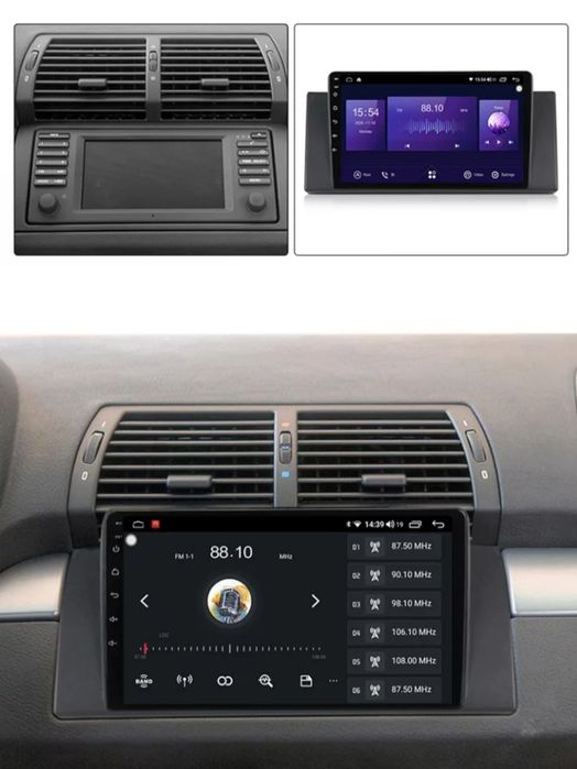 Мултимедия навигация Android BMW E46 E39 X5 E53 андроид 9 инча бмв гр. София НПЗ Хаджи Димитър ...