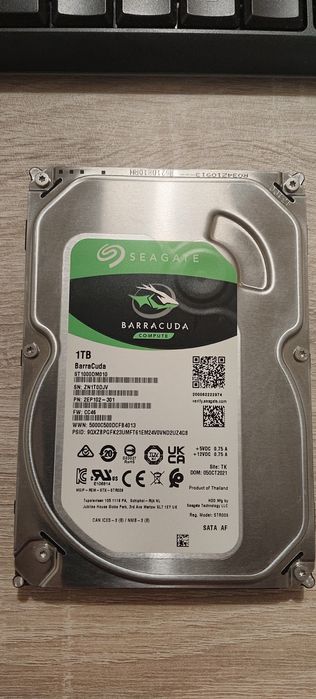 HDD Seagate BarraCuda 1TB, 7200rpm, 64MB cache, SATA-III Bucuresti Sectorul 3 • OLX.ro