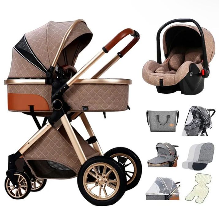 NOU Carucior bebe 3 in 1 bebelus landou copii pliabil smart + CADOU ...