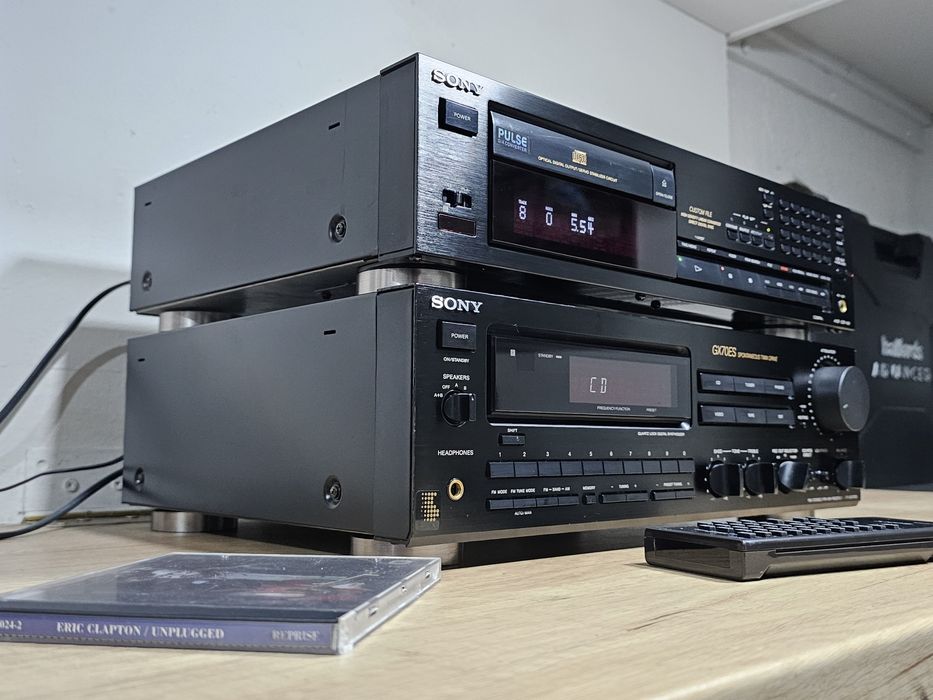 Receiver SONY STR-GX70 ES, cd player CDP-991,telecomandă, hi-fi sistem ...