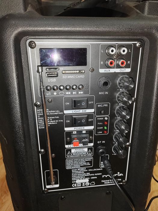 Boxa portabila Myria 50 wati factura si garantie 2 ani Ciofliceni • OLX.ro