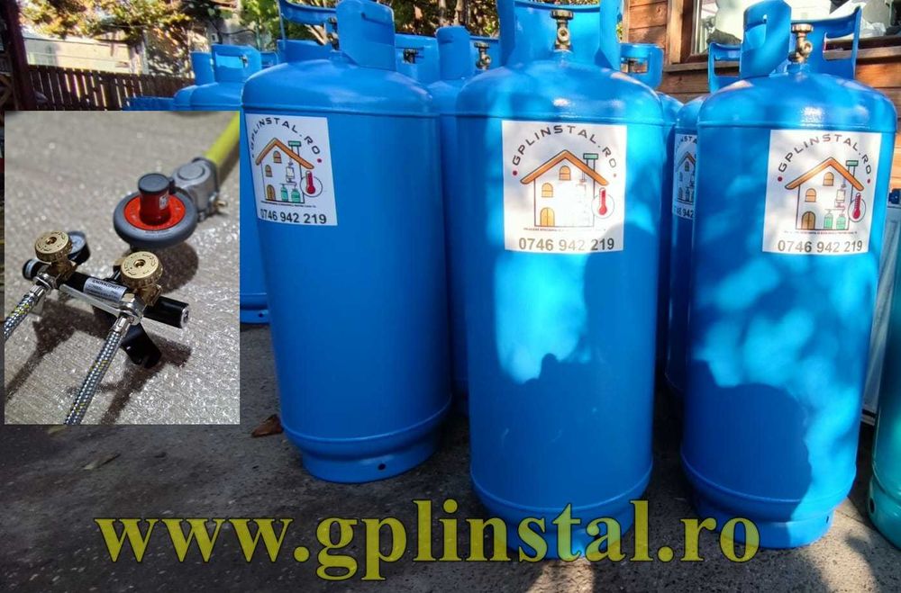 Kit complet GPL cu 2 sau mai multe butelii de 50 L/ 80 L Buzau • OLX.ro