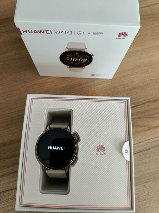 Huawei Watch GT3, 42 mm, Leather strap, White гр. Пазарджик Устрем • OLX.bg