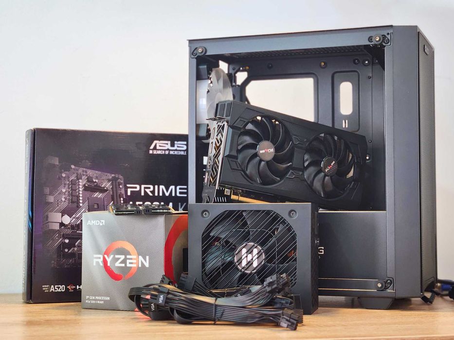PC Gaming RGB | Unitate 1080p | Componente noi | Ryzen 5 / 5700XT 8GB ...